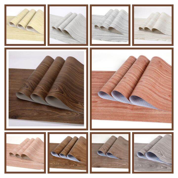 Wallpaper Sticker Dinding Kayu Vintage Coklat Abu Abu Coklat Tua Coklat