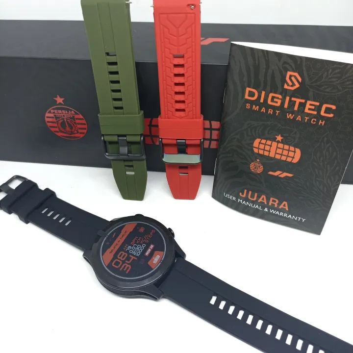 JAM TANGAN KARET PRIA DIGITEC X PERSIJA SMART WATCH 2022 ORIGINAL ...