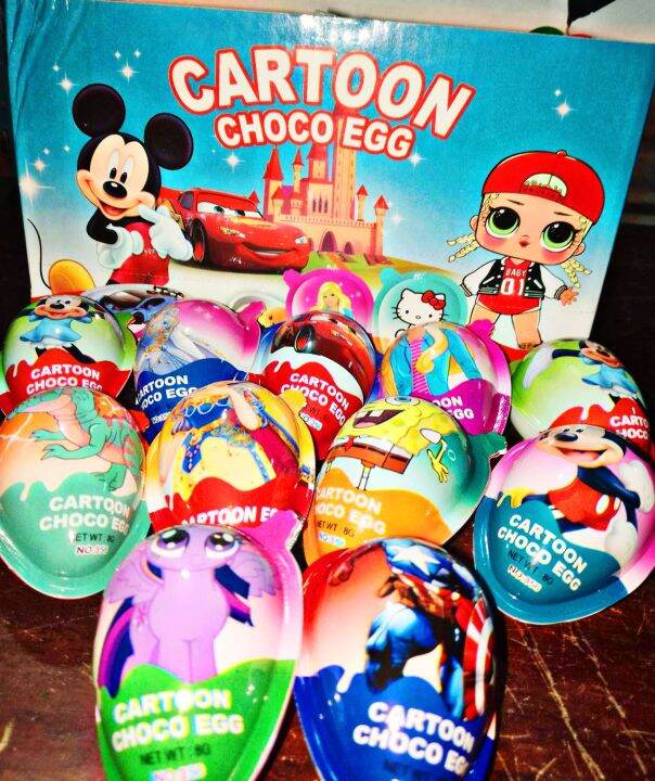 SUPERSHOP ASSORTED CARTOON CHOCO EGG 30 PCS, LOOTBAG FILLER, KIDS PARTY ...