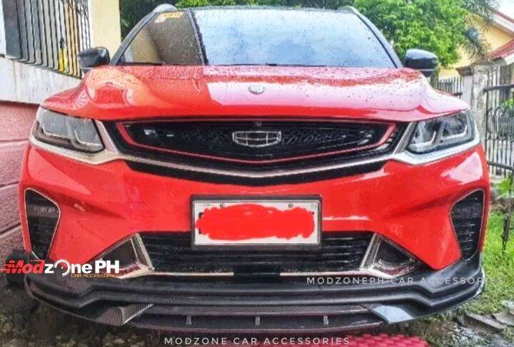 GEELY FRONT BUMPER LIP CHIN MATTE BLACK FRONT CHIN BUMPER PROTECTION ...