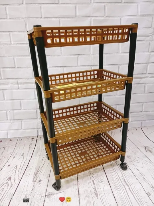 MULTI PURPOSE RACK WITH WHEELS 👉 4 LAYER | Lazada PH