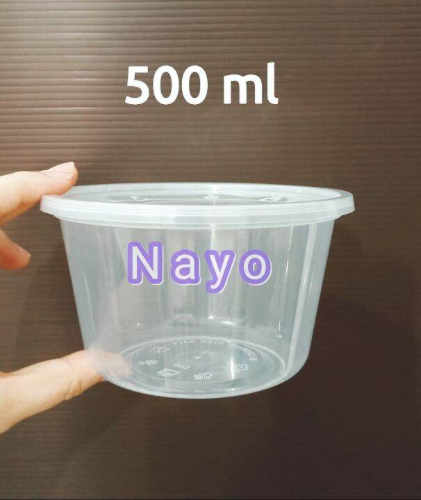 Cup plastik thinwall bulat 500ml (25 pcs) mangkok plastik | Lazada ...