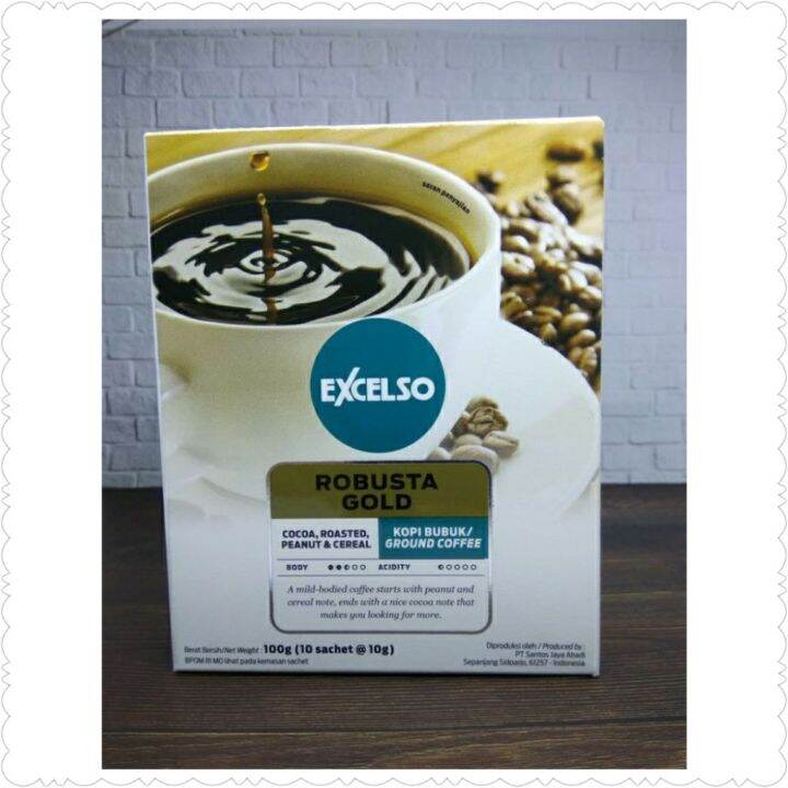 Excelso Robusta Gold 100gram isi 10s | Lazada Indonesia