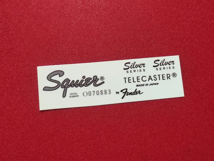 SQUIER BY FENDER TELECASTER SILVER SERIES MADE IN JAPAN WATERSLIDE ...