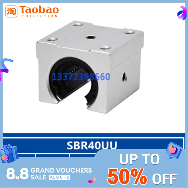 Cylindrical Aluminum Bracket Linear Optical Axis Guide Rail Sbr121620 ...
