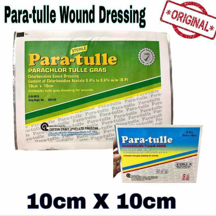 Para-tulle Wound Dressing 10cmX10cm (1pc only) | Lazada PH