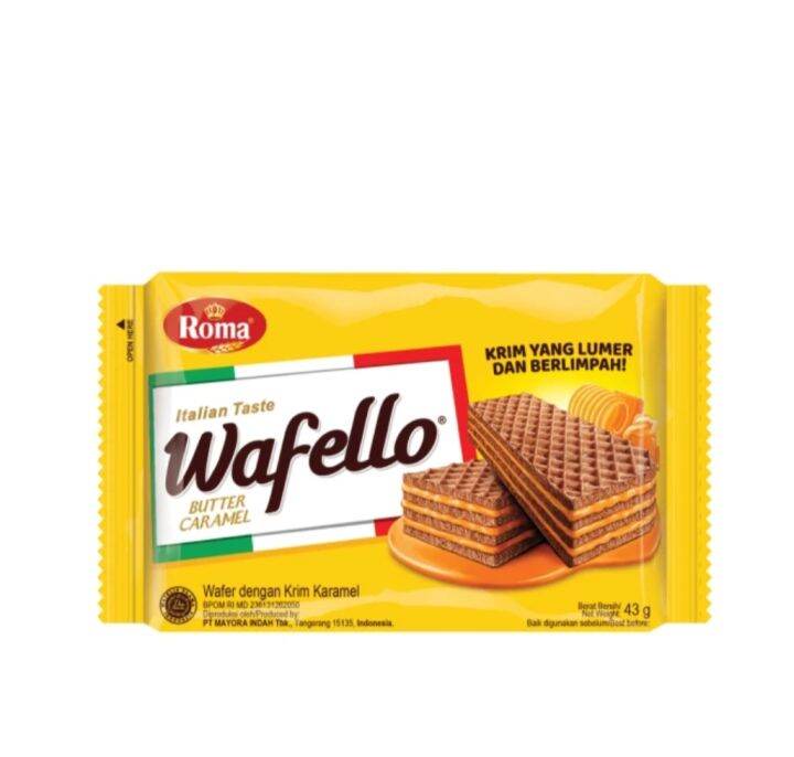 Roma Wafello Butter Caramel 43gr 5sachet | Lazada Indonesia