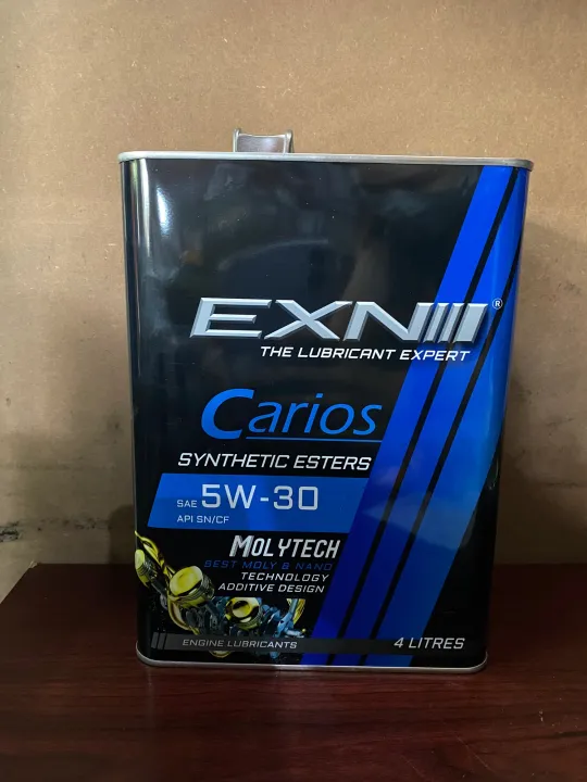 EXN CARIOS SAE 5W30 SEMI SYNTHETIC ESTERS MOLYTECH ENGINE OIL EXNIII 4 ...