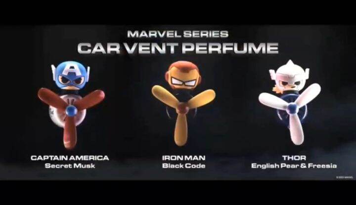 VANZO Marvel Series Car Vent Perfume 4g x 2 (Spider-Man) New Hero ...