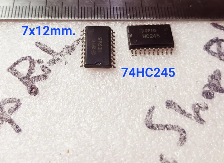 74HC245 ,SMD-20 PIN (7×12mm.)Semiconductor ไอซีขนาดเล็ก 20 ขา ภาพถ่าย ...