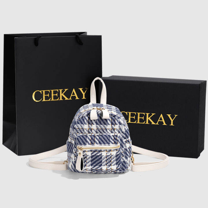 กระเป๋า ceekay กระเป๋าผู้หญิง2023กระเป๋าเป้ใบเล็กยอดนิยมแมทช์ง่ายดูแพงกระเป๋าสะพายหลังมินิออกแบบ ...