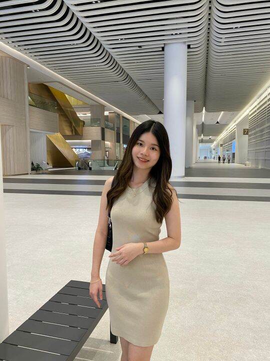 Charii.store - Claire Dress เดรสสั้นแขนกุด | Lazada.co.th