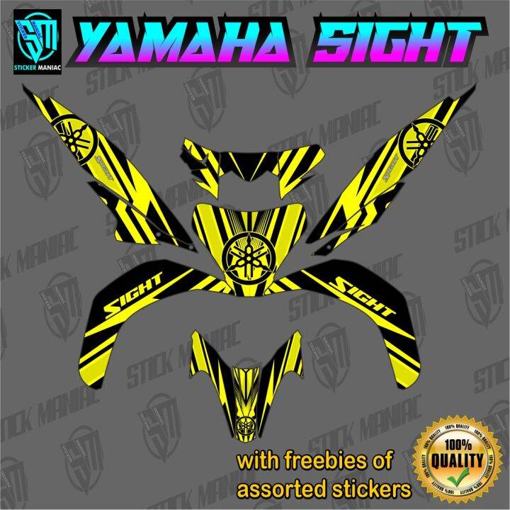 Yamaha Sight decals sticker, Laminated | Lazada PH
