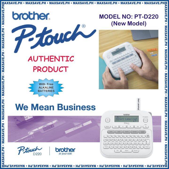 Brother P-Touch PTD220 Home/Office Label Maker, Prints on TZe Label ...
