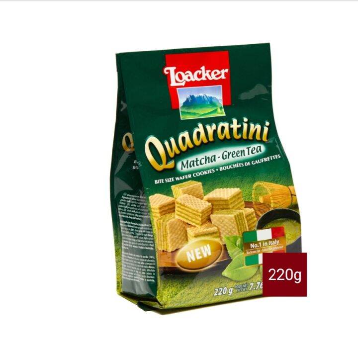 Loacker Quadratini Matcha Green Tea Wafer -220g | Lazada PH
