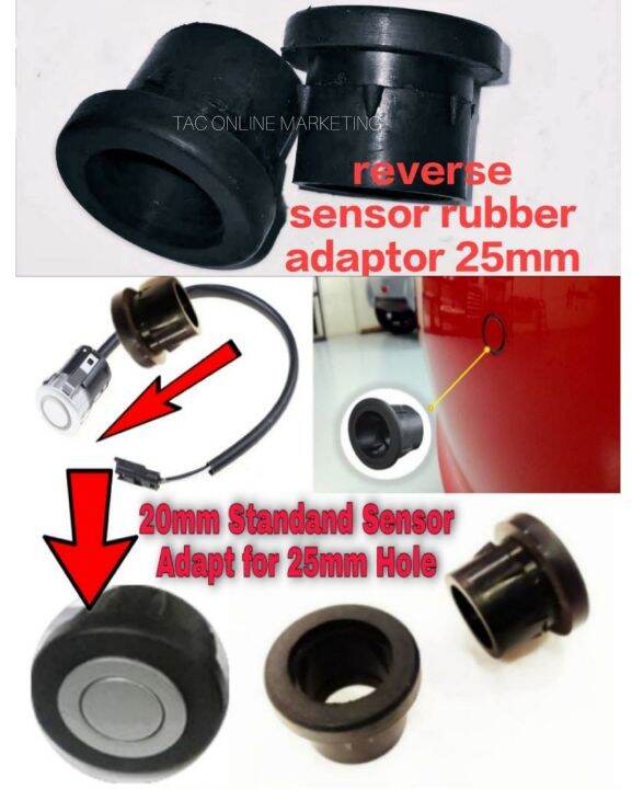 Reverse sensor rubber adaptor 25mm standard size can fit after market ...