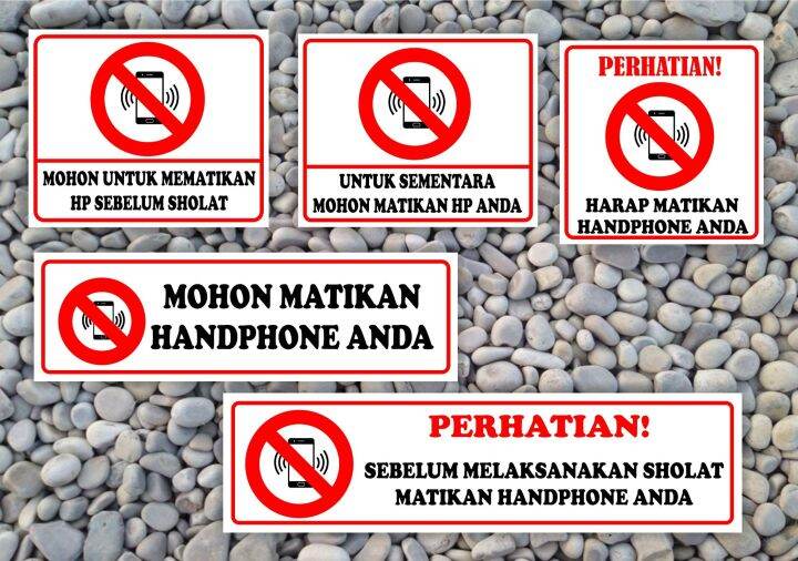 Papan Akrilik tulisan Matikan HP Handphone | Lazada Indonesia