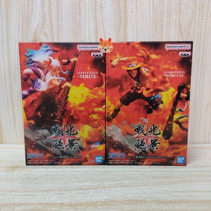 ของแท้ 🇯🇵 โมเดลฟิกเกอร์ One Piece Senkozekkei Portgas D. Ace & Yamato Banpresto Figure | Lazada ...
