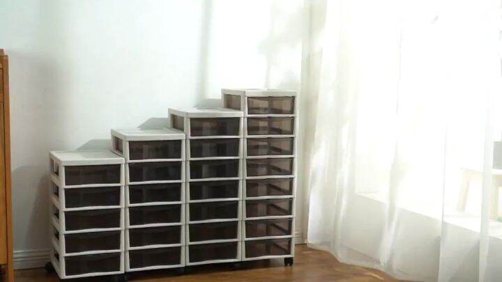 8 Tier A4 Drawer Storage Rack with Wheels 3/4/6/8/10 Tier JEJ Japan A4 ...