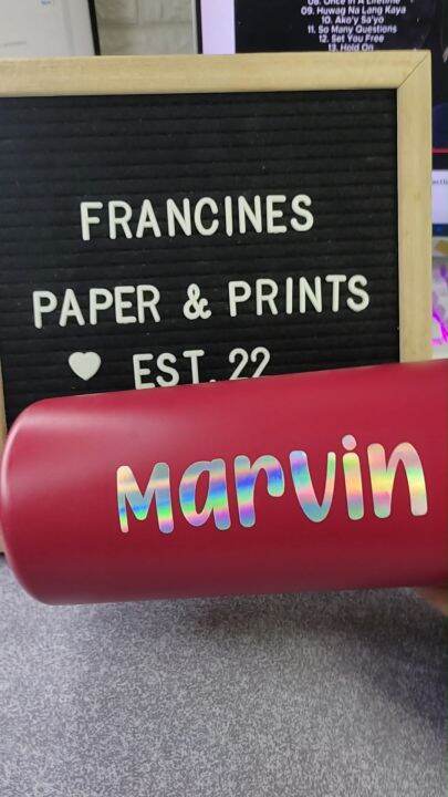 Sticker Name for Aquaflask Cutout Waterproof Design Custom and ...