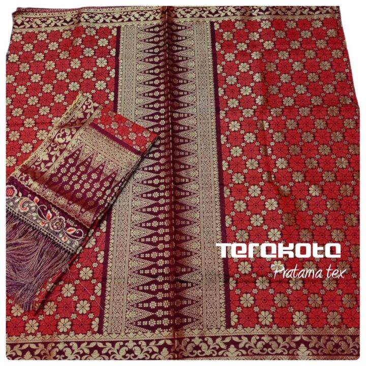 Kain songket palembang tenun original / Kain songket slendang tenun ...