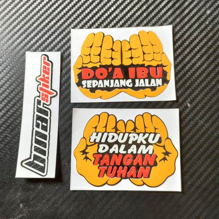 STIKER CUTTING DOA IBU SEPANJANG JALAN VIRAL MURAH | Lazada Indonesia