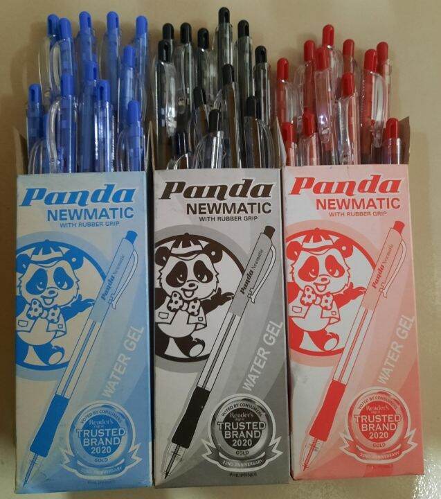 Panda Newmatic with Rubber Grip (Water Gel Ballpen) | Lazada PH