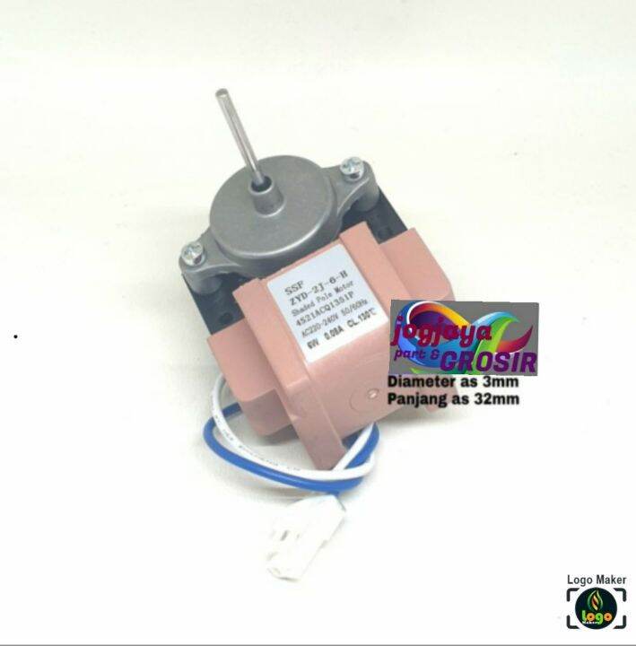 Fan Motor Kulkas Model PANASONIC ZYD-2J-6-H / Dinamo Fan Blower ...