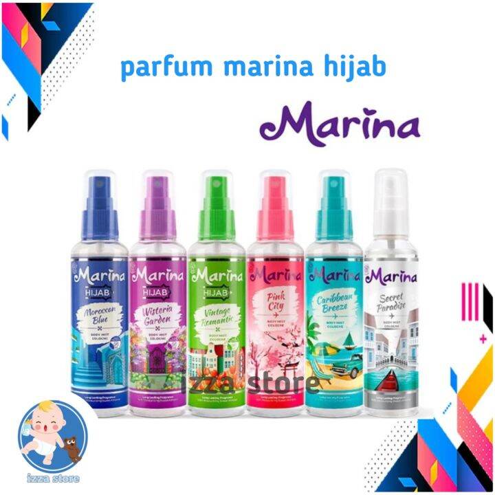 Marina Hair & Body Mist Hijab Cologne 100ml gratis ongkir | Lazada ...
