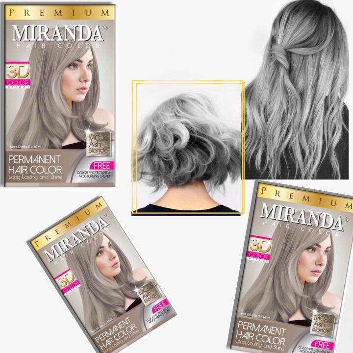 Blonde shades | hair color Miranda Silver Grey | Lazada