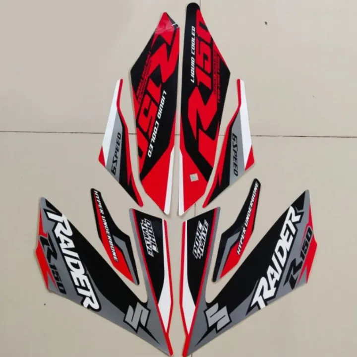 Striping Ori Suzuki Satria F150 FI 2016 R150 new facelift stiker bawaan ...
