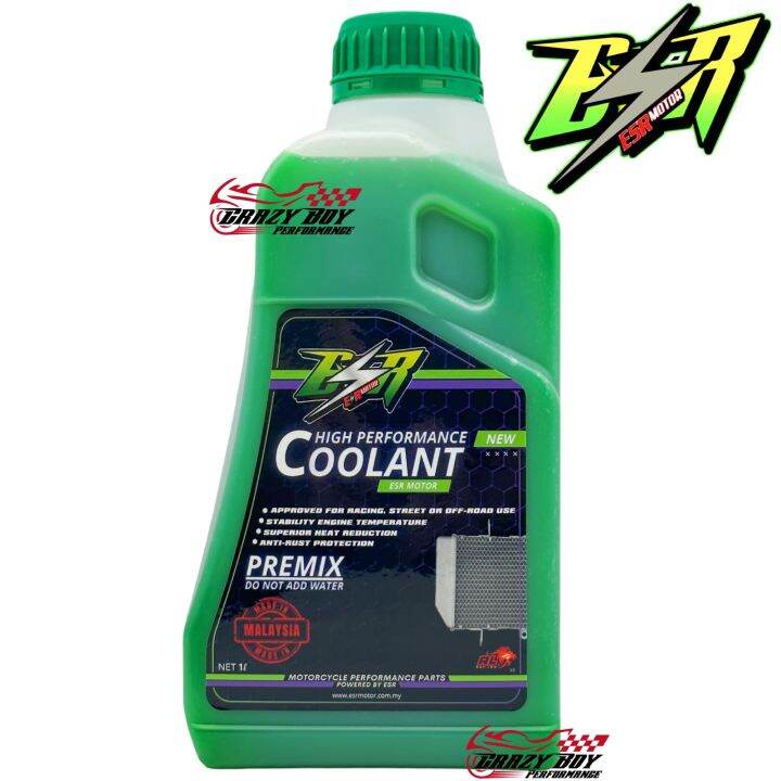 ESR COOLANT 100% ORIGINAL HIGH PERFORMANCE COOLANT PREMIX 1L 1 LITRE ...