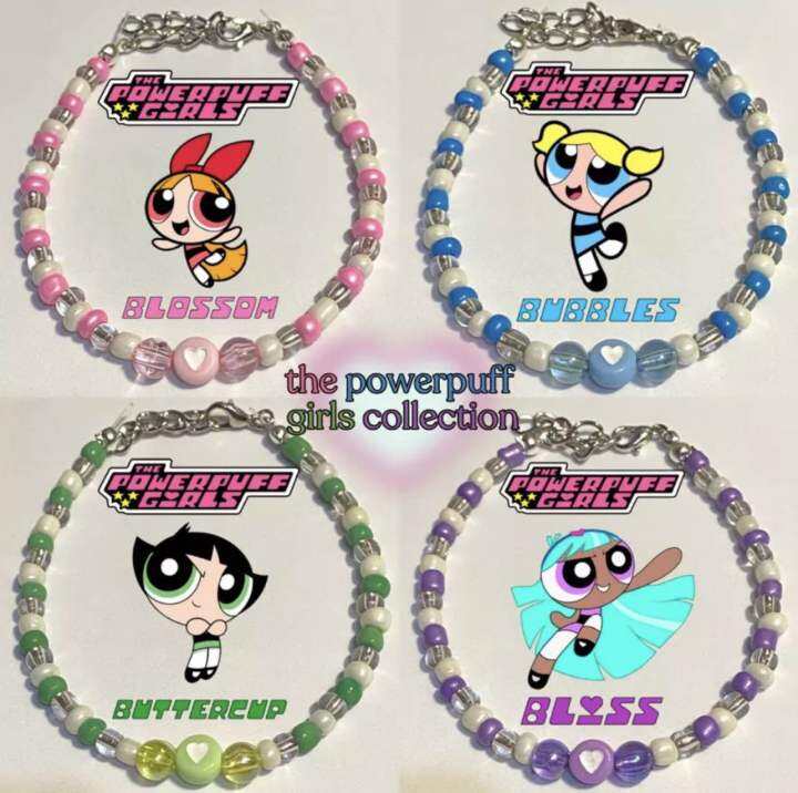 Powerpuff girls inspired beaded bracelets | Lazada PH