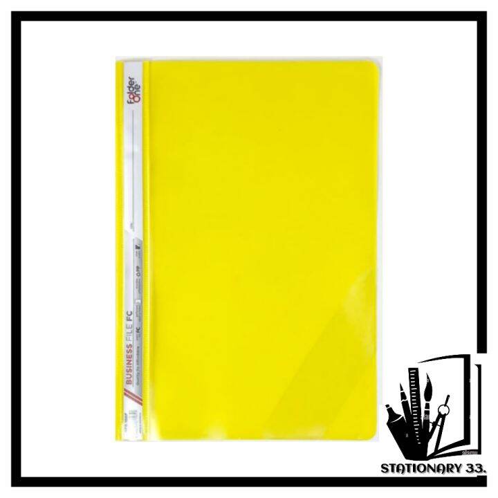 Business File Map Snelhecter Plastik Folio Warna Kuning 1Pcs | Lazada ...