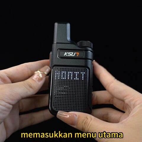 KSUN HT M6 Handy Talky Two Way Radio Wireless Copy/2 Unit Black Mini ...