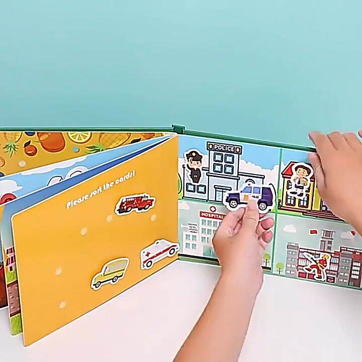 Kids Quiet Book Busy Book Montessori Early Learning Activity Book ...