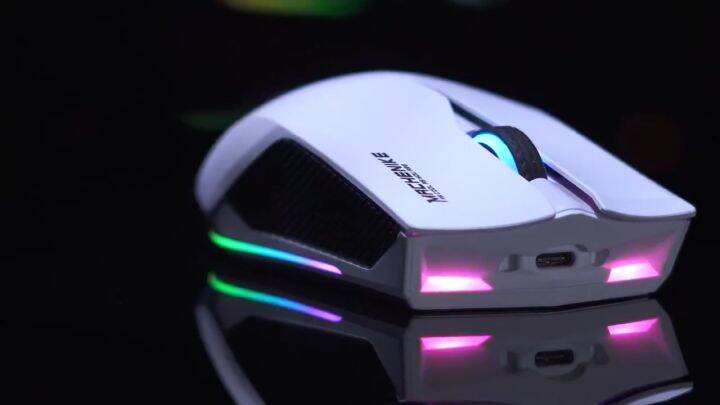 Machenike M7 Gen 2 รุ่น M721 เมาส์แบบมีสาย/ไร้สายเมาส์สำหรับเล่นเกมสอง ...