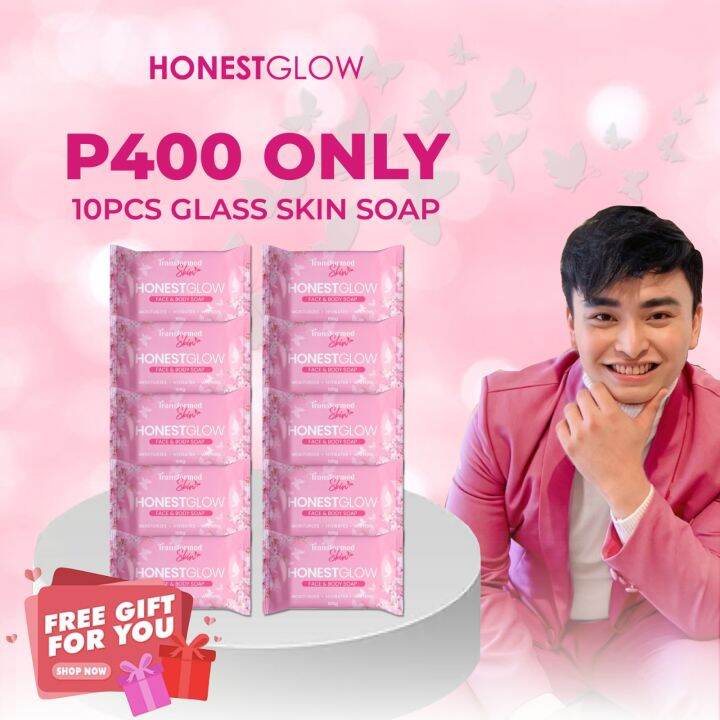 10pcs Glass Skin Soap with FREEBIES | Lazada PH