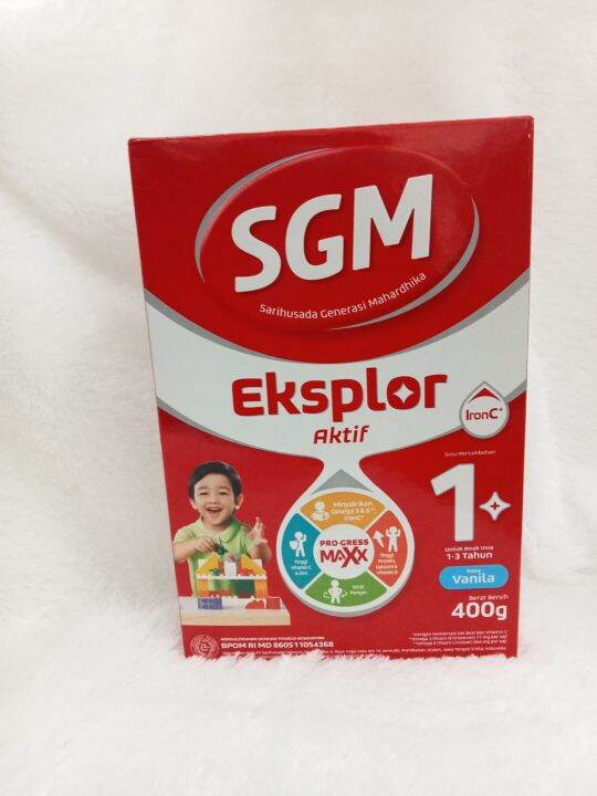 SGM EKSPLOR 1+ VANILLA 400 G BOX \SUSU FORMULA ANAK | Lazada Indonesia