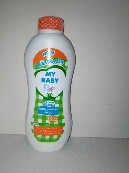 My baby powder 100gr+25gr bedak bayi telon plus hijau | Lazada Indonesia