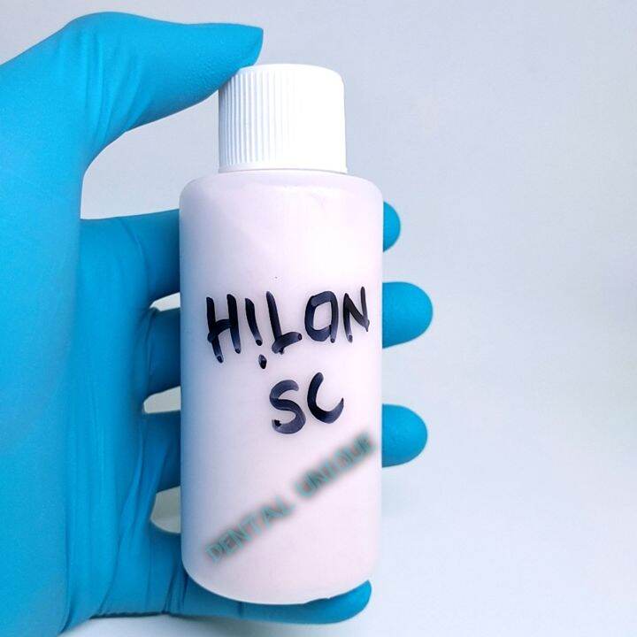 Hilon Powder 100ml serat self curing / Bahan Lem gusian Gigi palsu ...