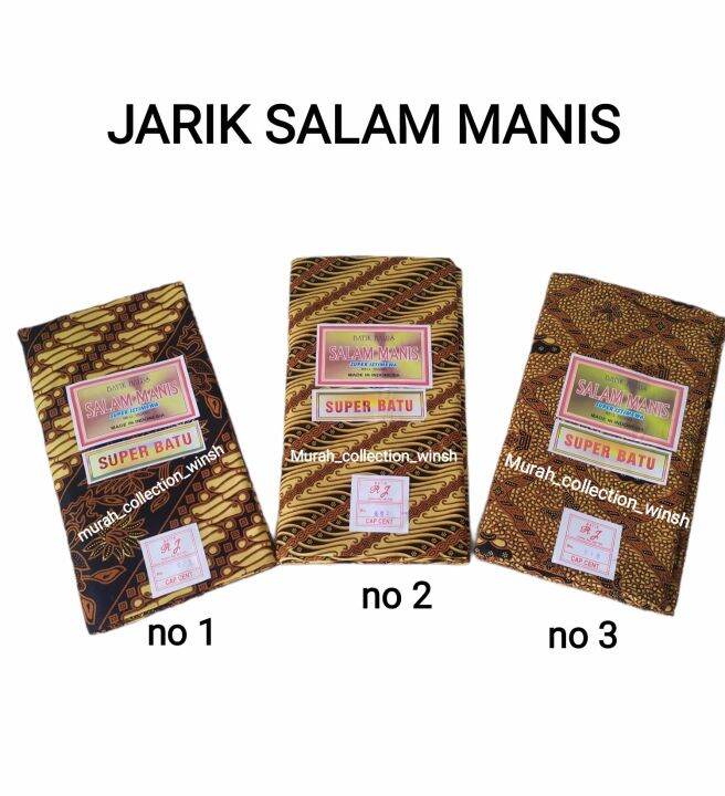 JARIK BATIK SALAM MANIS | KAIN JARIK BATIK PRINTIK | JARIK BATU | JARIK ...