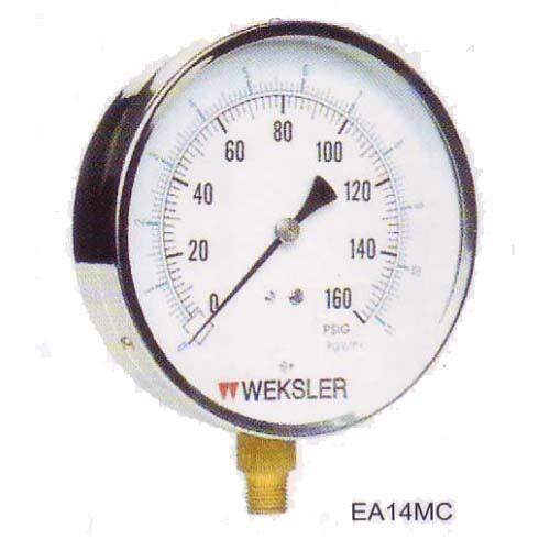 Pressure Gauge รุ่น EA14 ยี่ห้อ Weksler หน้าปัทม์ 4 1/2" เคส stainless Steel | Lazada.co.th