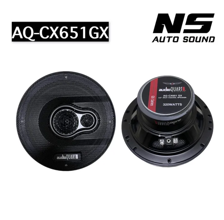 AUDIO QUART ลำโพแกนร่วมติดรถยนต์ ขนาด 6.5 นิ้ว GX -Series AQ-CX651 GX / 1 คู่ | Lazada.co.th