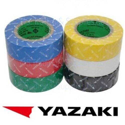 เทปพันสายไฟ YAZAKI แดง เหลือง น้ำเงิน ขาว เขียว ดำ น้ำตาล เทา ...