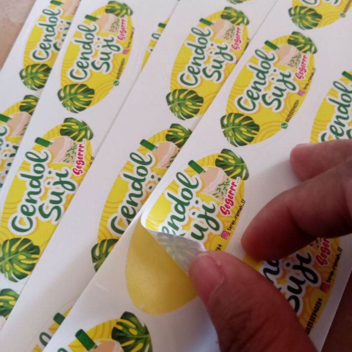 Stiker Label Makanan dan Minuman CUSTOM | Lazada Indonesia
