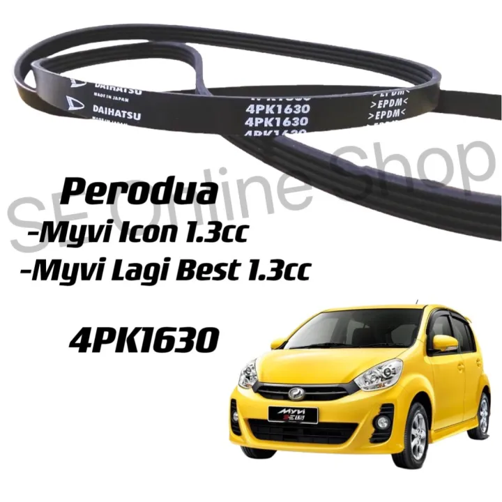 Perodua Myvi,Myvi Icon,Myvi Lagi Best Fan Belt 4PK1630 1.3cc (9004A ...
