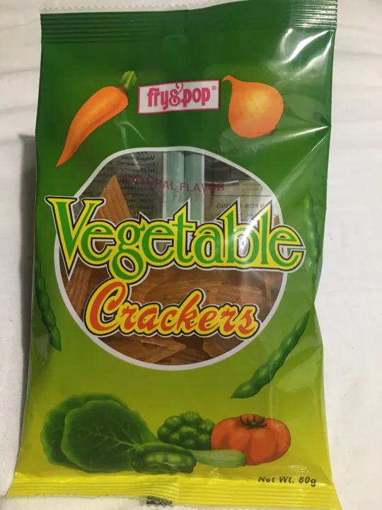 Vegetable crackers fry&pop natural flavor 80g | Lazada PH