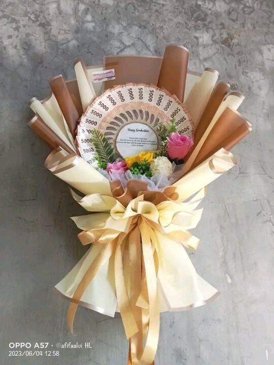 buket uang cocok untuk kado nikahan dan kado ultah/ buket uang 20 slot ...