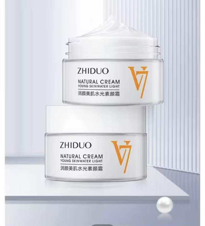 Zhiduo Natural Cream Young Skin Water Light 40g. ครีมบำรุงผิวหน้าผสมคอน ...
